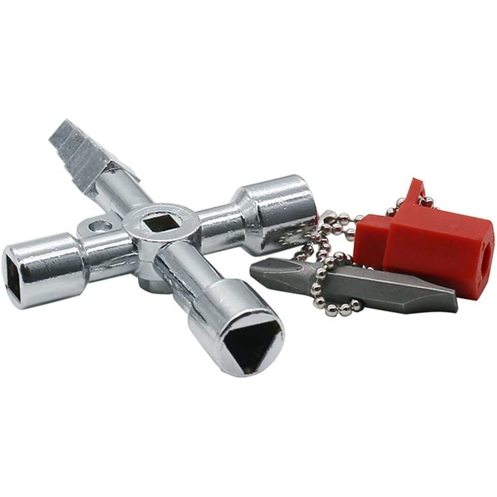 Универсален ключ за ел. табла Цинкова сплав 87 мм Сребрист - eMAG.bg