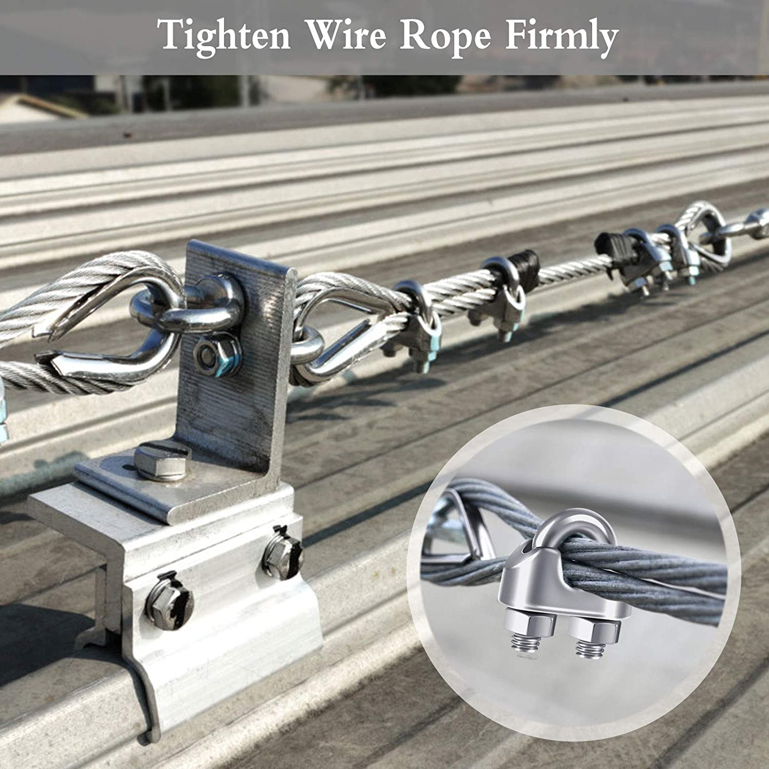 Set 18 cleme de cablu, Inox, 18 x 20 mm, Argintiu - eMAG.ro