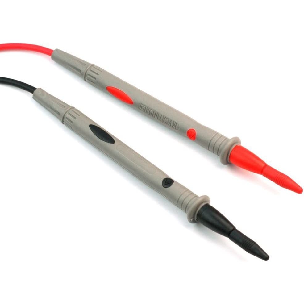 Set 2 cablu multimetru digital, Silicon/Cupru, 1000V, 20A, Rosu/Gri ...