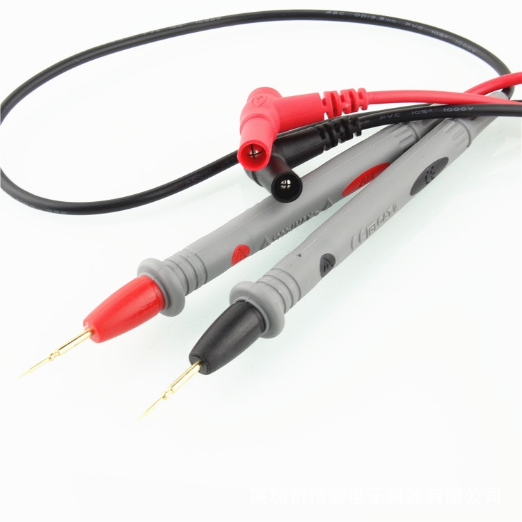 Set 2 cablu multimetru digital, Silicon/Cupru, 1000V, 20A, Rosu/Gri ...