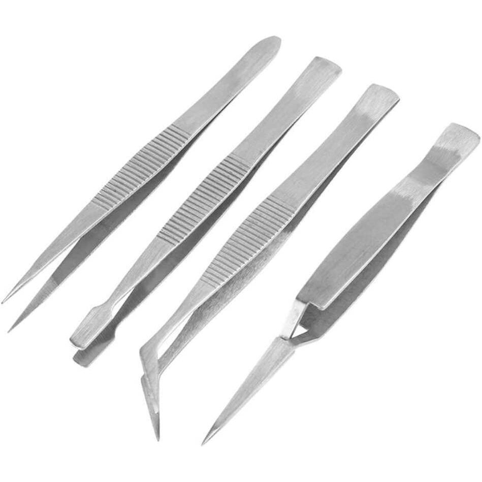 Set de 4 pensete profesionale din otel inoxidabil pentru artizanat ...