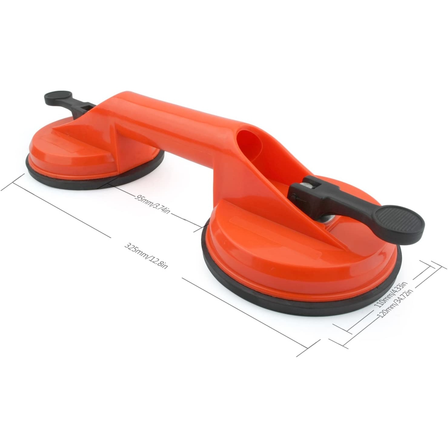 Set 2 manere de ventuza, Plastic, 60 kg capacitate de ridicare ...