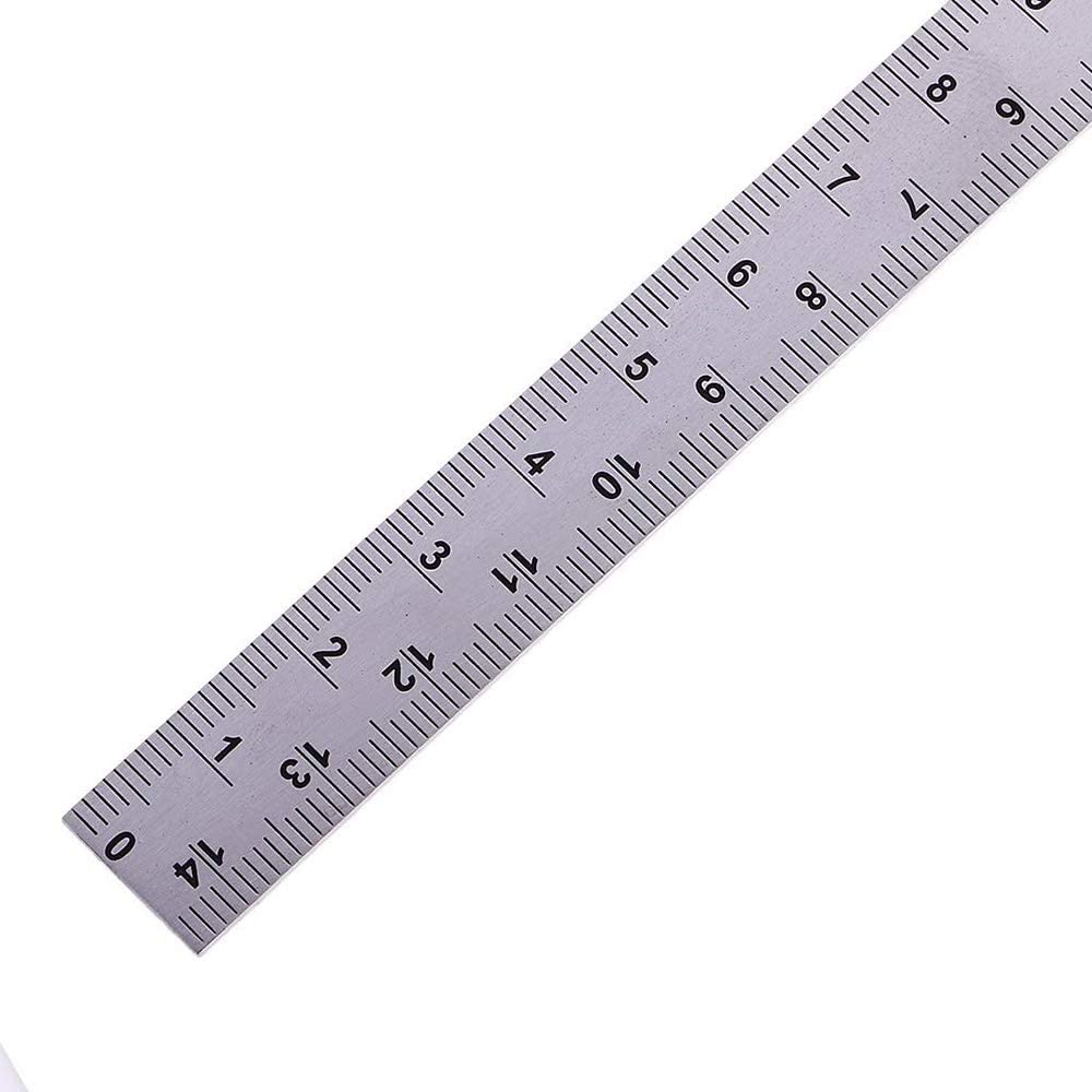Rigla cu raportor, Inox, 0-180 grade, 14 cm, Argintiu - eMAG.ro