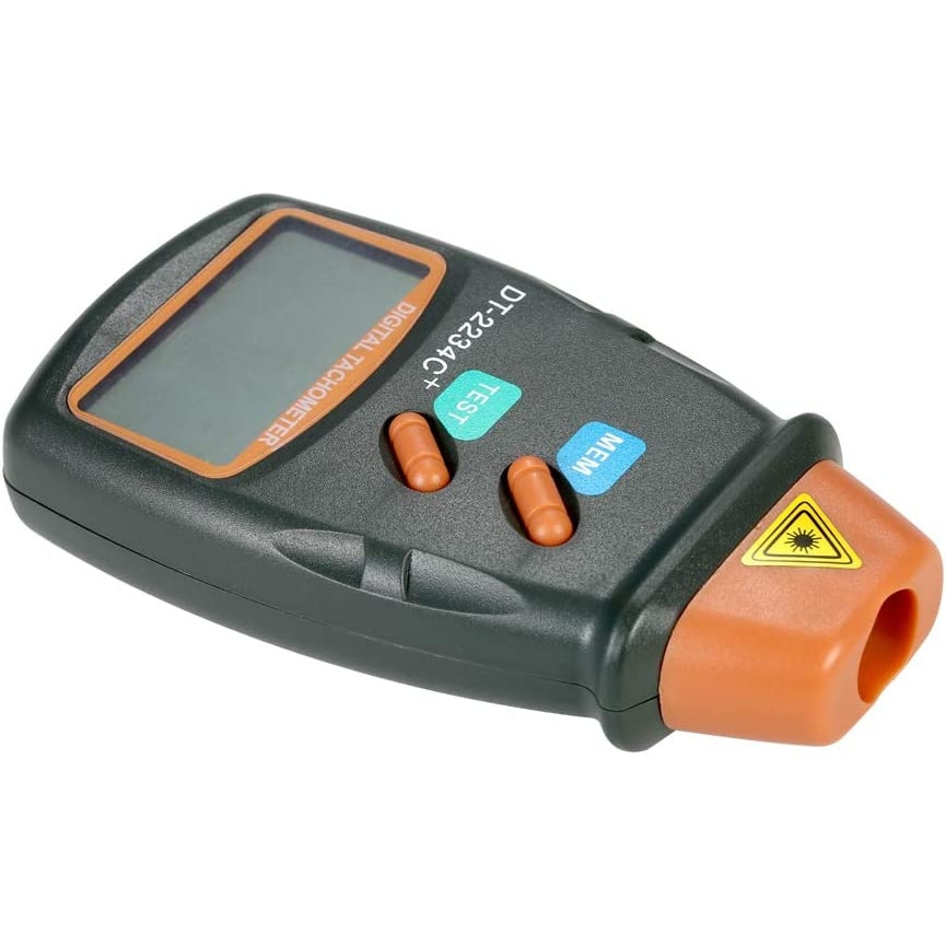 Tahometru digital de buzunar cu laser, Ecran LCD, 131×70×29mm, Negru ...