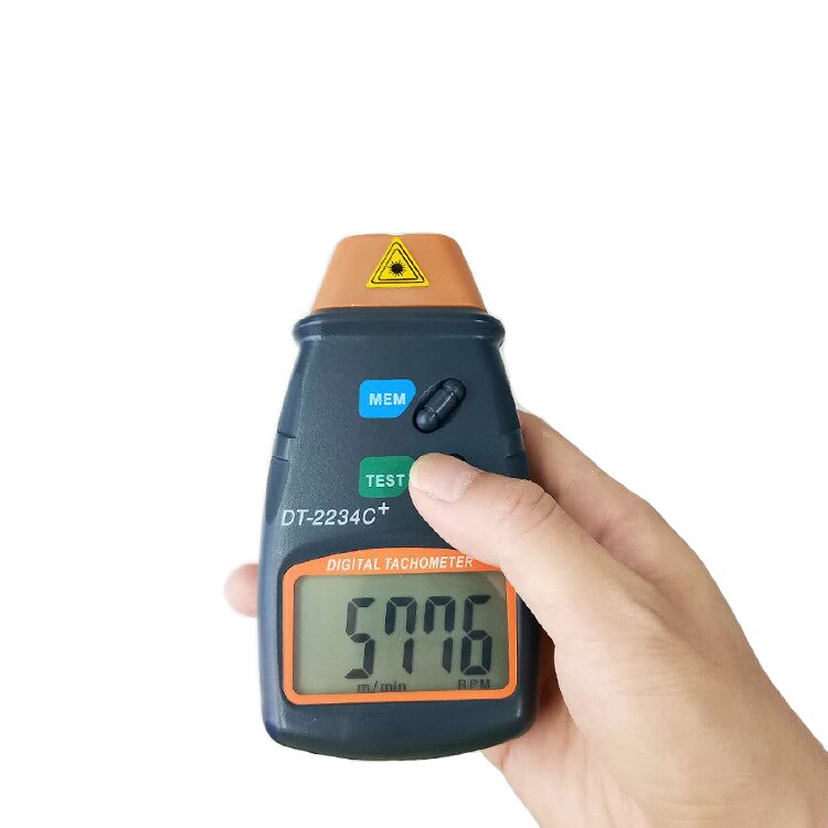 Tahometru digital de buzunar cu laser, Ecran LCD, 131×70×29mm, Negru ...