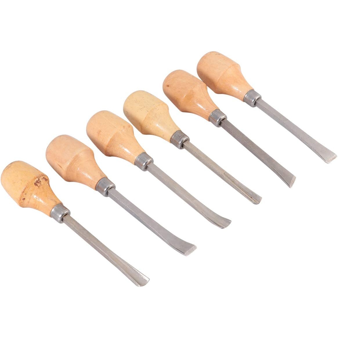 Set 6 dalti profesionale, Lemn/Otel, Pentru lemn, 130mm, Bej - eMAG.ro