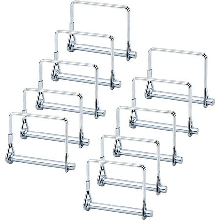 Set 10 stifturi de blocare de siguranță, 1/4", Otel, Argintiu - eMAG.ro