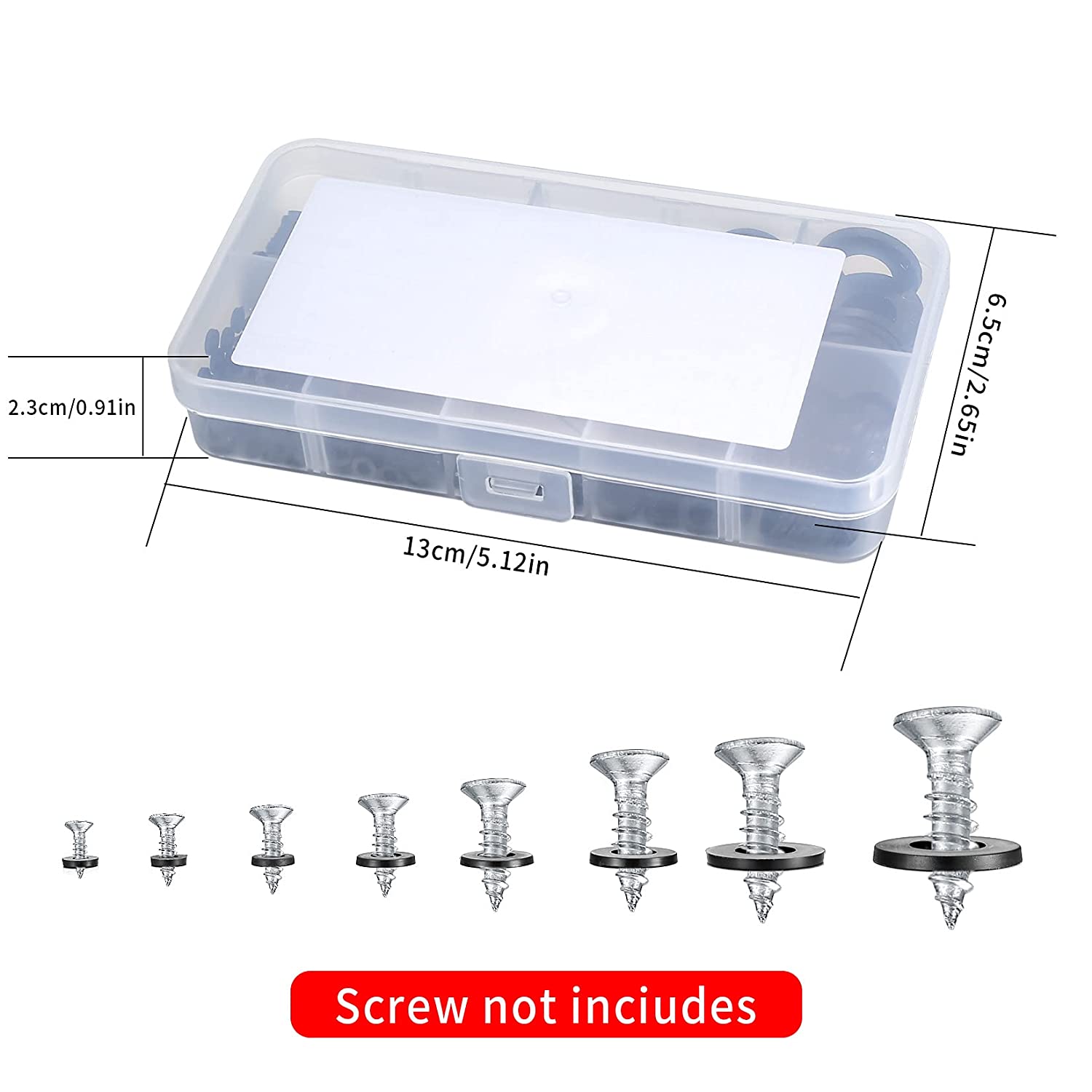 Set 500 Saibe plate, Nailon, M2/M2.5/M3/M4/M5/M6/M8/M10, Negru - eMAG.ro