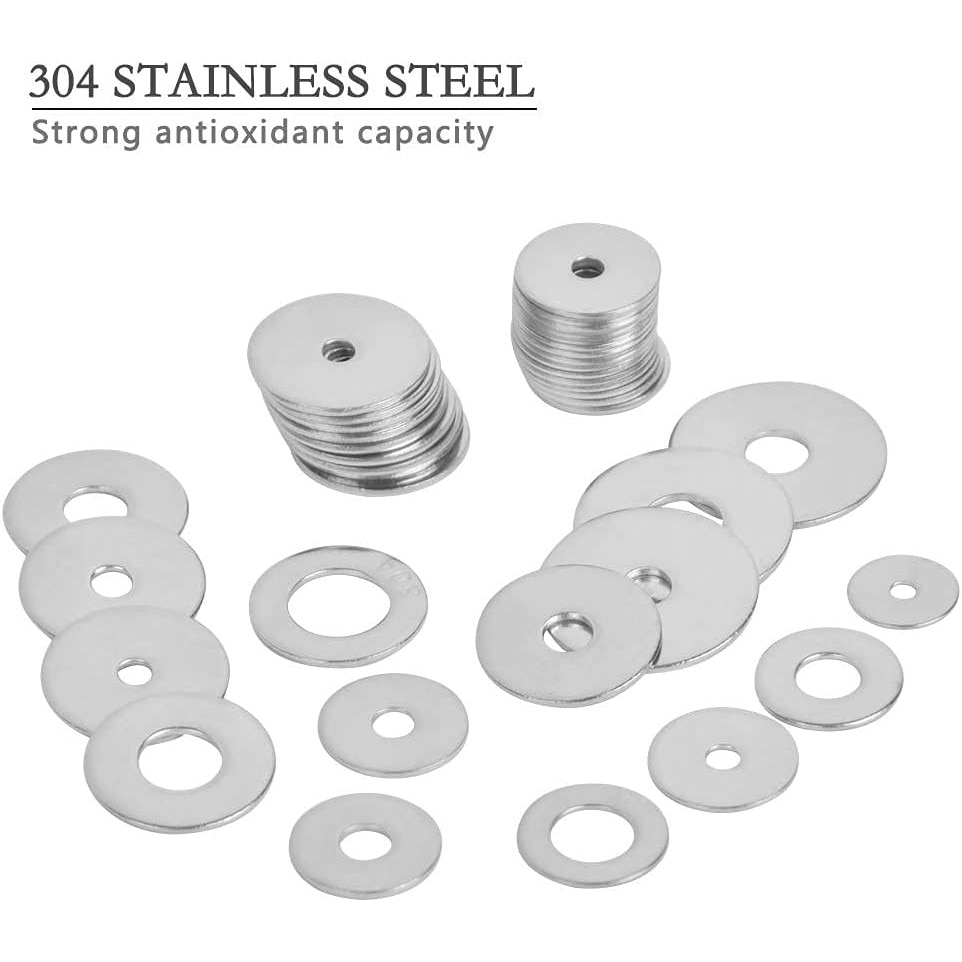 Set 225 saibe, Inox, Diverse marimi, Argintiu - eMAG.ro