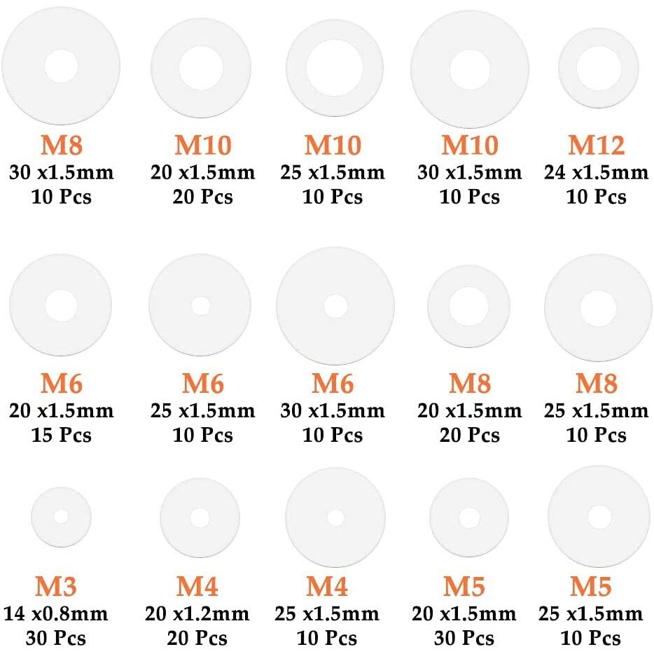 Set 225 saibe, Inox, Diverse marimi, Argintiu - eMAG.ro