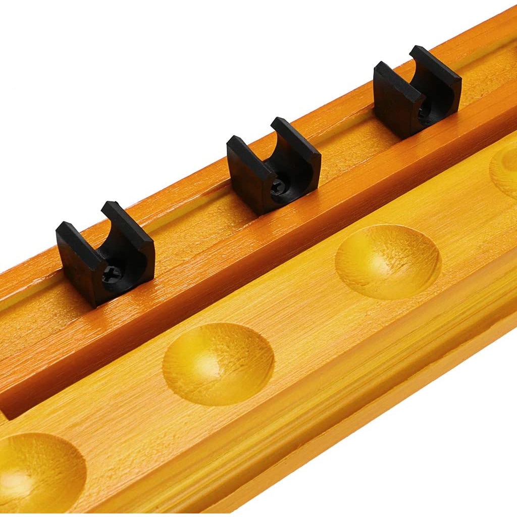 Set 6 suporturi pentru tacuri de biliard, Lemn, 39 cm, Bej - eMAG.ro