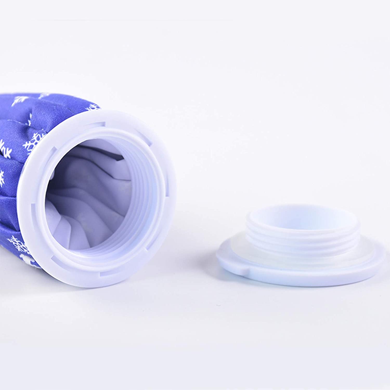 Set 3 pachete pentru gheata, PVC, Cu model, Alb/Albastru - eMAG.ro