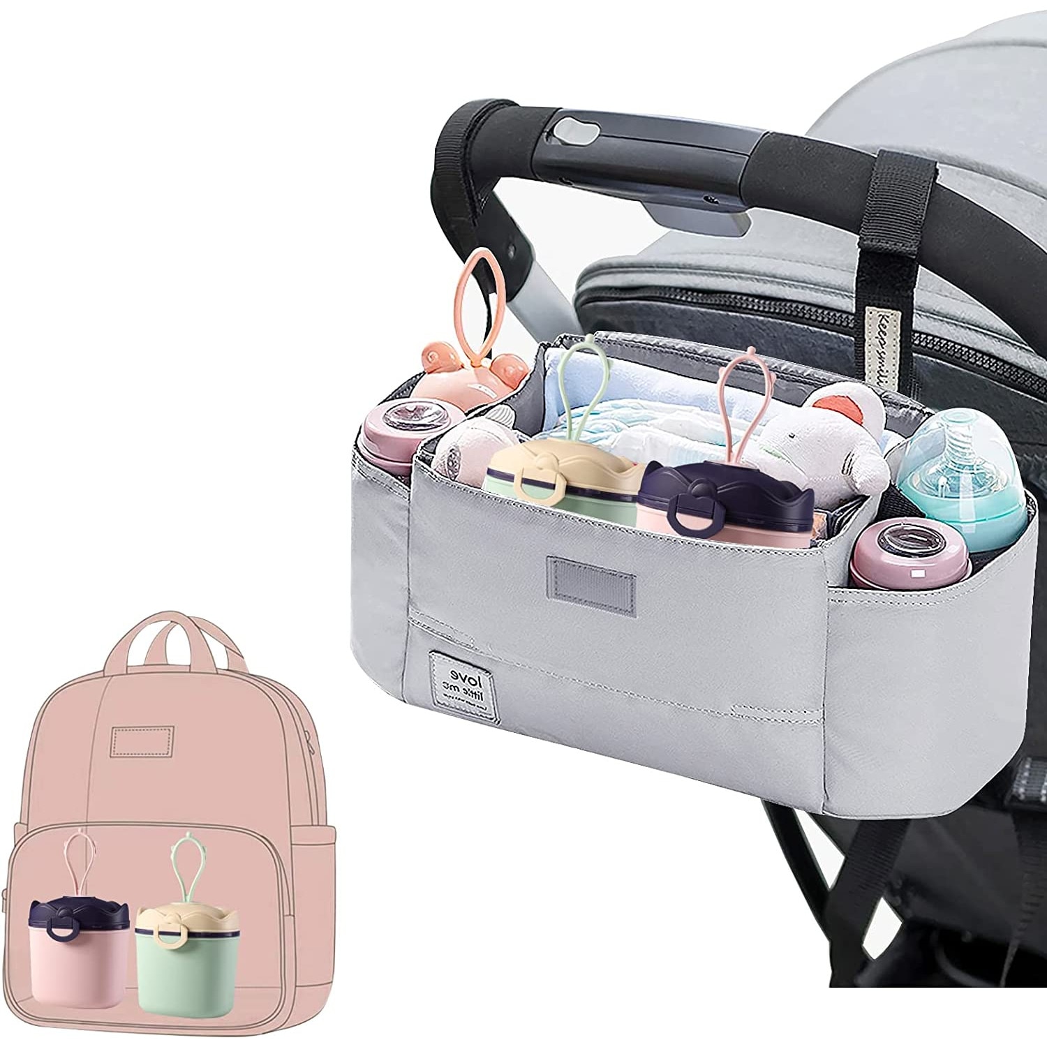 Dozator lapte praf, Plastic, 500 ml, Roz/Mov - eMAG.ro