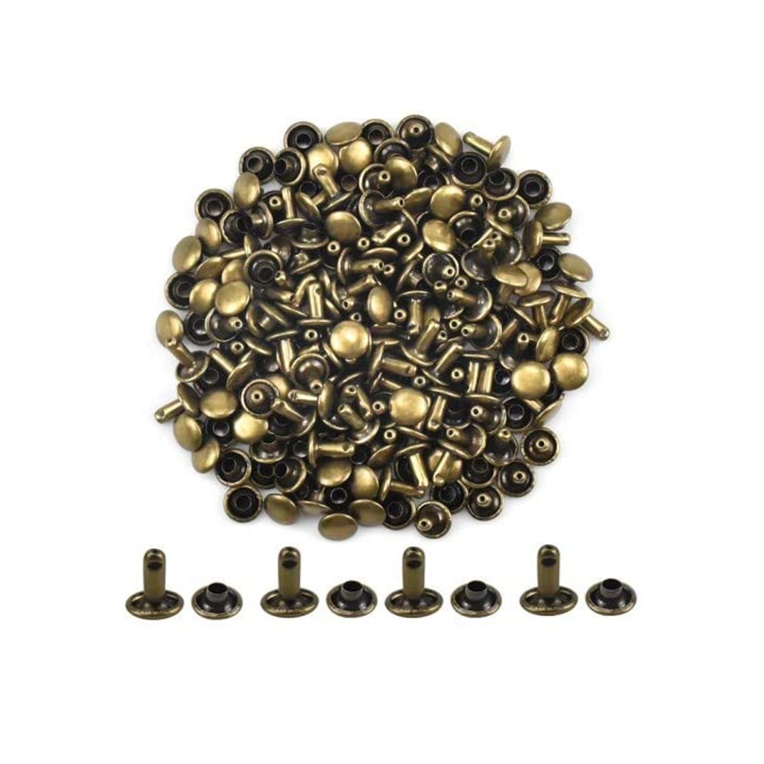 Set 100 de nituri piele, 8mm, Bronz - eMAG.ro