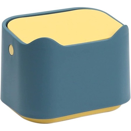 Mini cos de gunoi portabil de masa Albastru 17,5*13*13,3cm - eMAG.ro