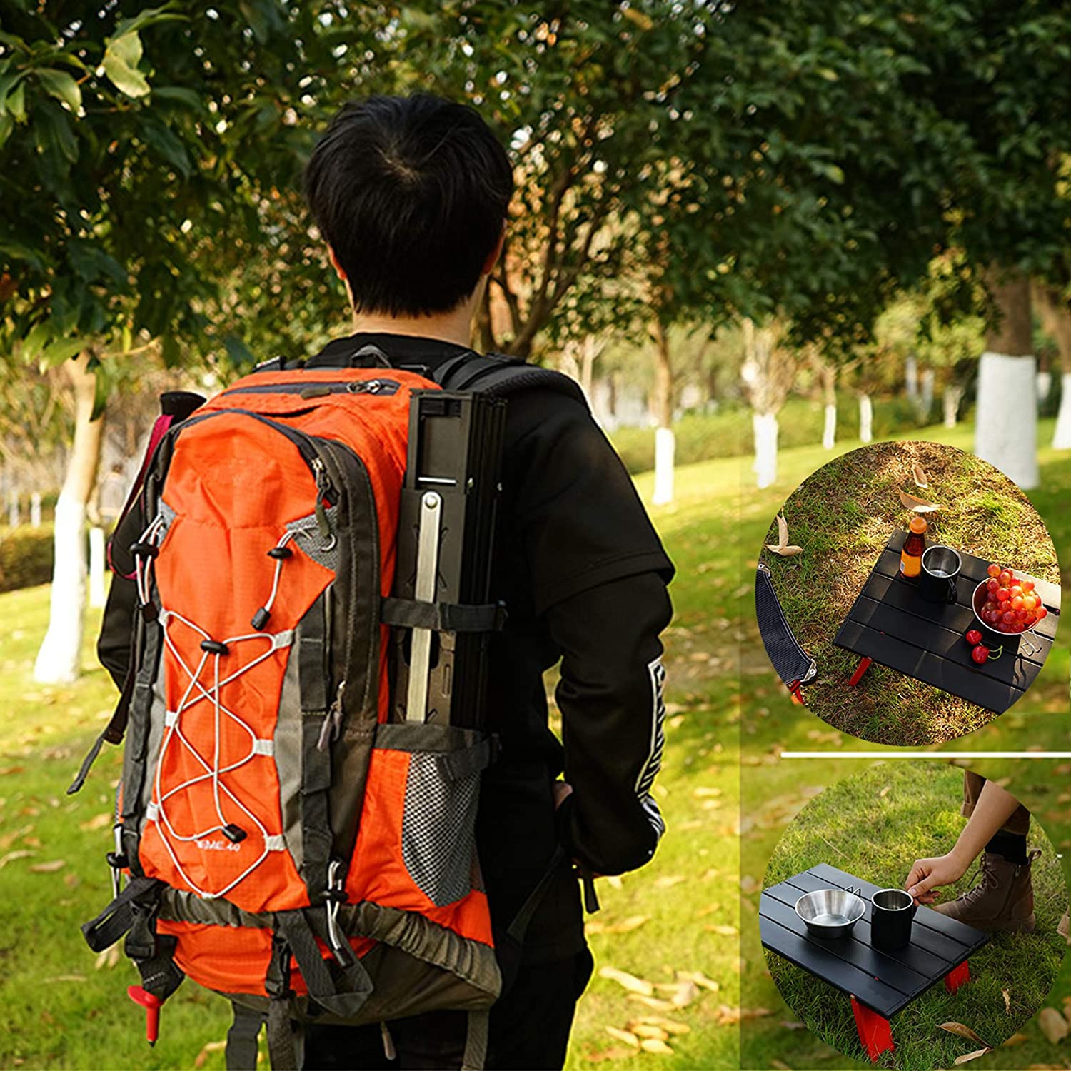 Masa pliabila/portabila de camping, ABS, Multifunctionala, 41.2x29x13 ...