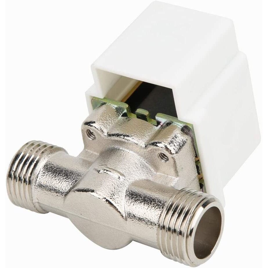 Electrovalva, G1/2", DC12V/03A, ABS/Alama, 6.5 x 6.5 x 5.5 cm. Alb ...