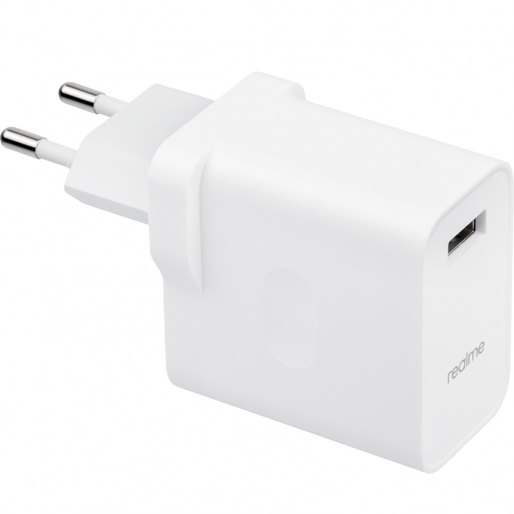 Incarcator Retea Realme, Quick Charge, 30W, 1 X USB, Alb - eMAG.ro