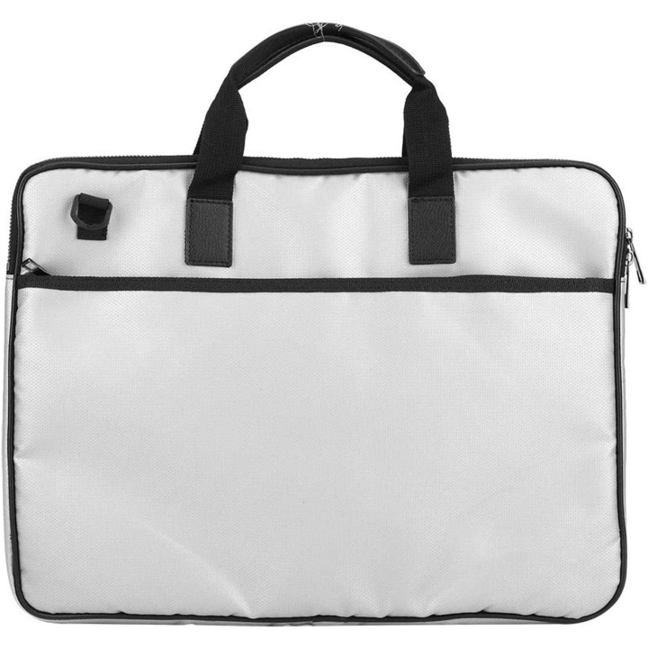 Geanta pentru documente ignifuga, Silicon, 45 x 305 x 20mm, Gri/Negru ...