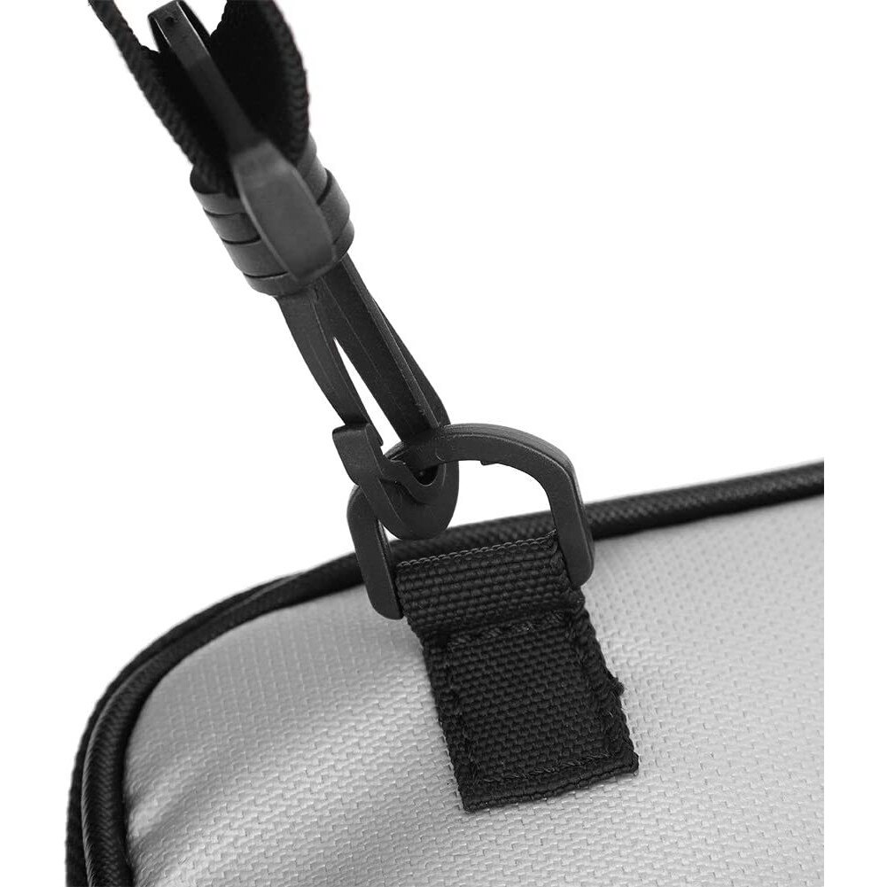 Geanta pentru documente ignifuga, Silicon, 45 x 305 x 20mm, Gri/Negru ...