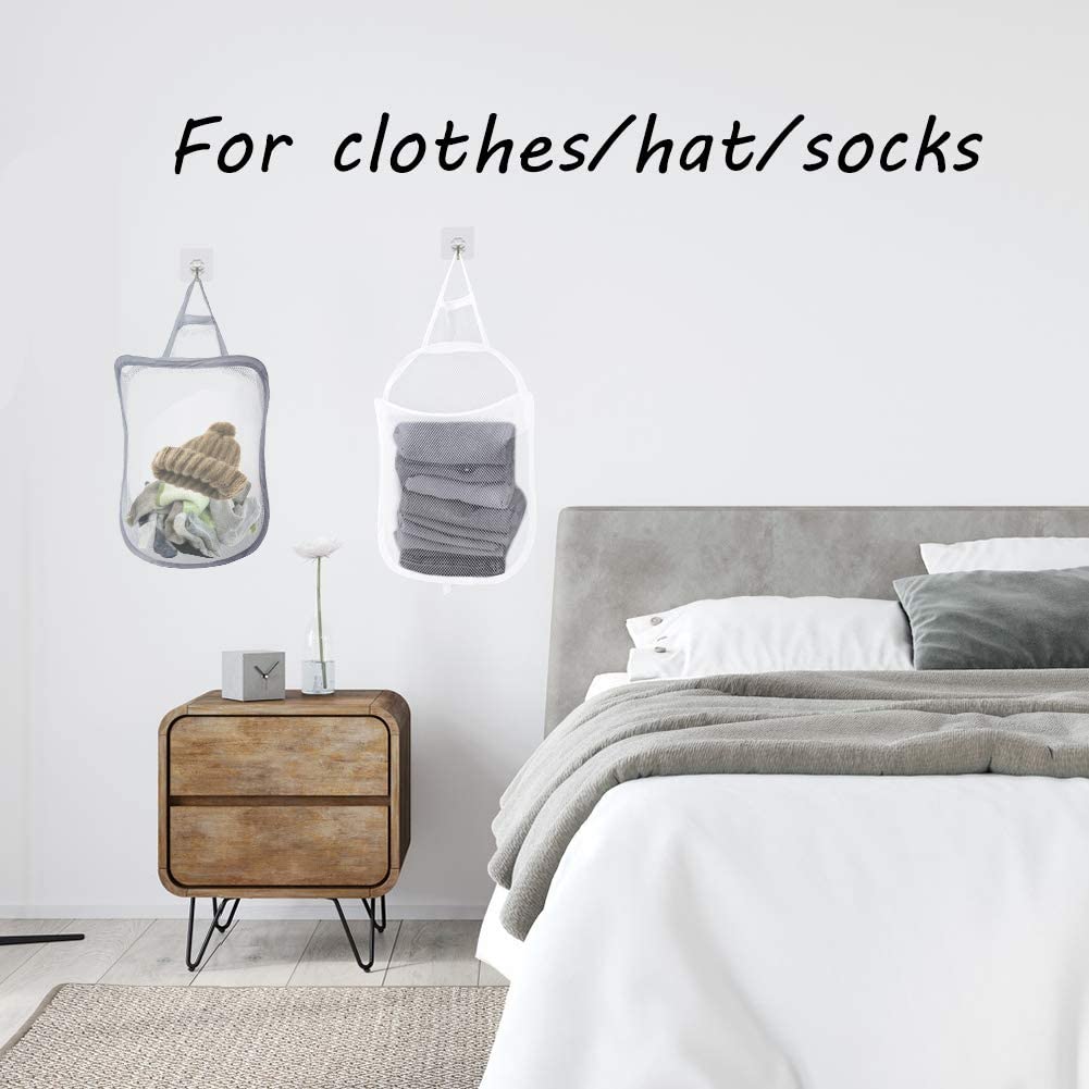 Set 2 cosuri de rufe, Textil, Alb/Gri - eMAG.ro