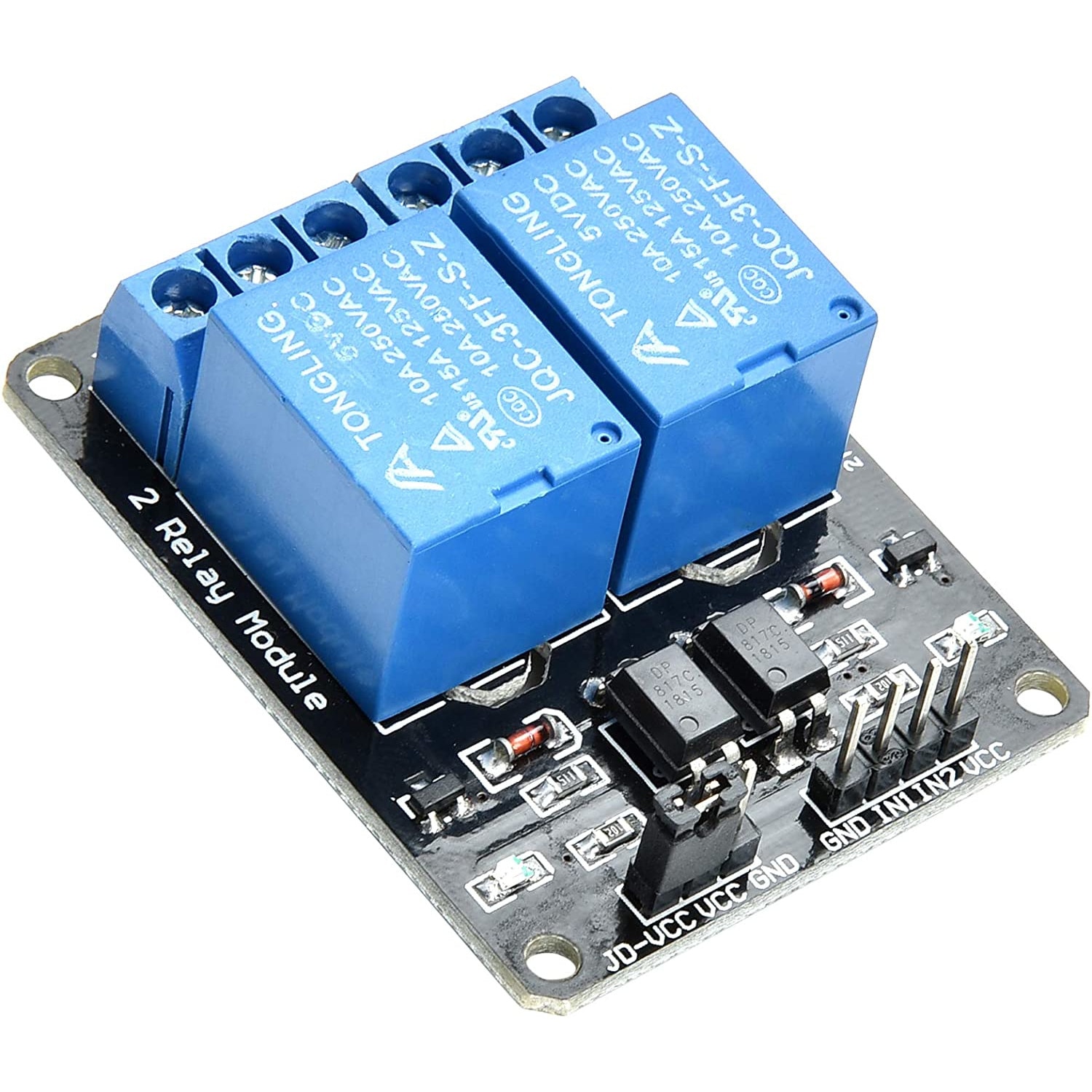 Modul releu, 2 canale, 250V, 10A - eMAG.ro