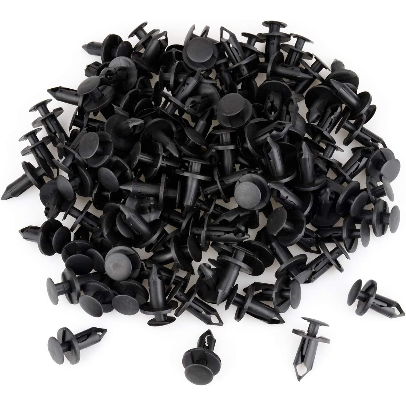 Set clipsuri pentru fixare, 8 mm, Negru, 120 bucati - eMAG.ro