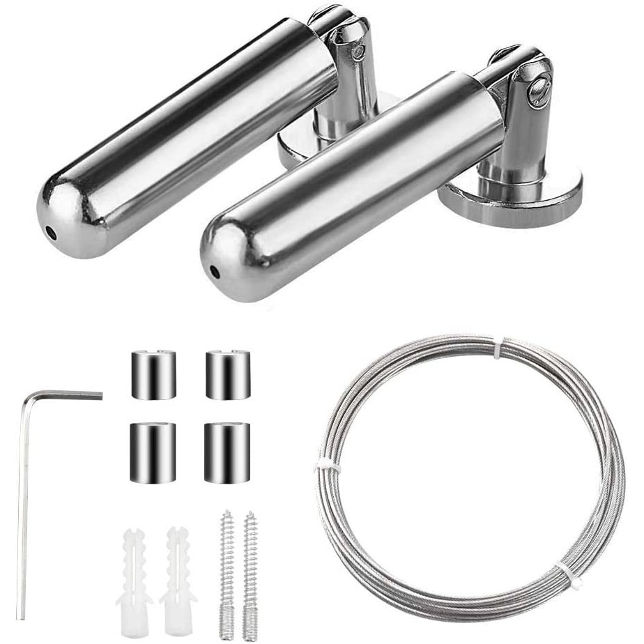 Suport perdea, Inox, Cu cablu, 3 m - eMAG.ro