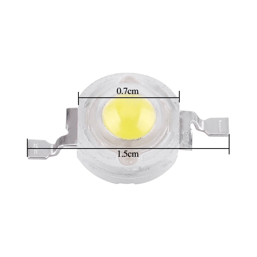 Set 50 elemente LED, 3.6V, 1W, Alb - eMAG.ro