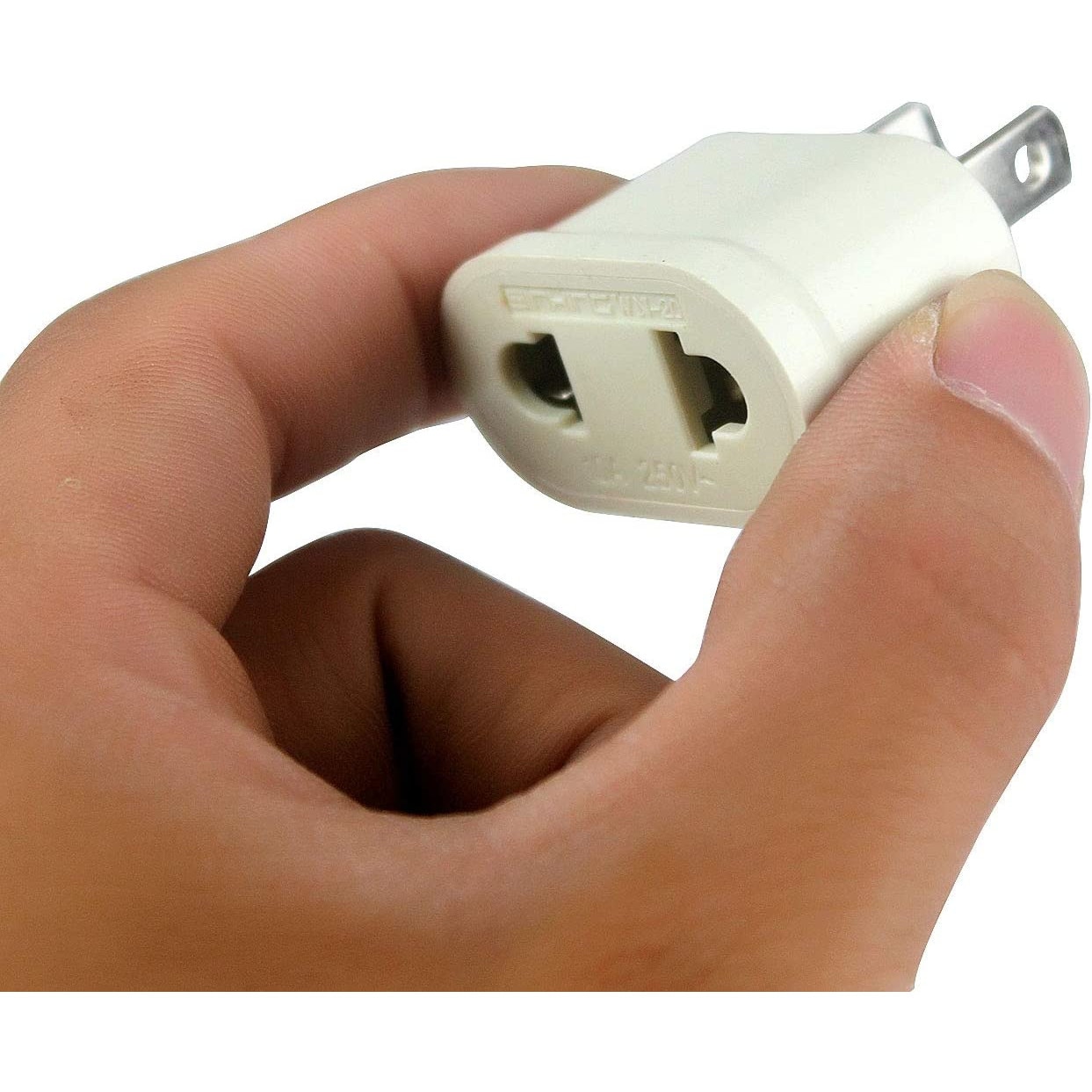 Set 2xadaptor priza, European/American, 250V, Alb - eMAG.ro