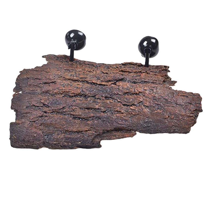 Suport pentru broaste testoase si reptile, Rasina, 23x12.5cm, Maro ...