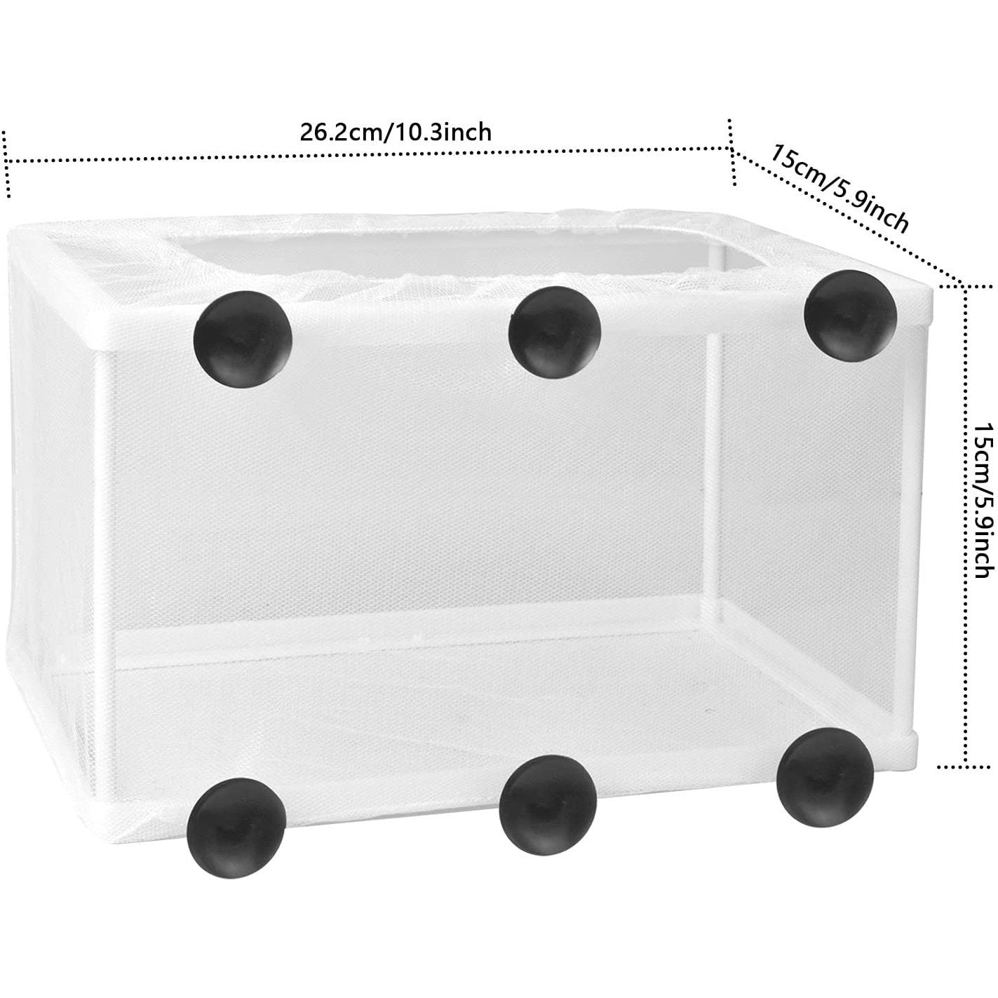 Cutie reproducere pesti acvariu, Plastic, 26x15.5x15 cm, Transparent ...