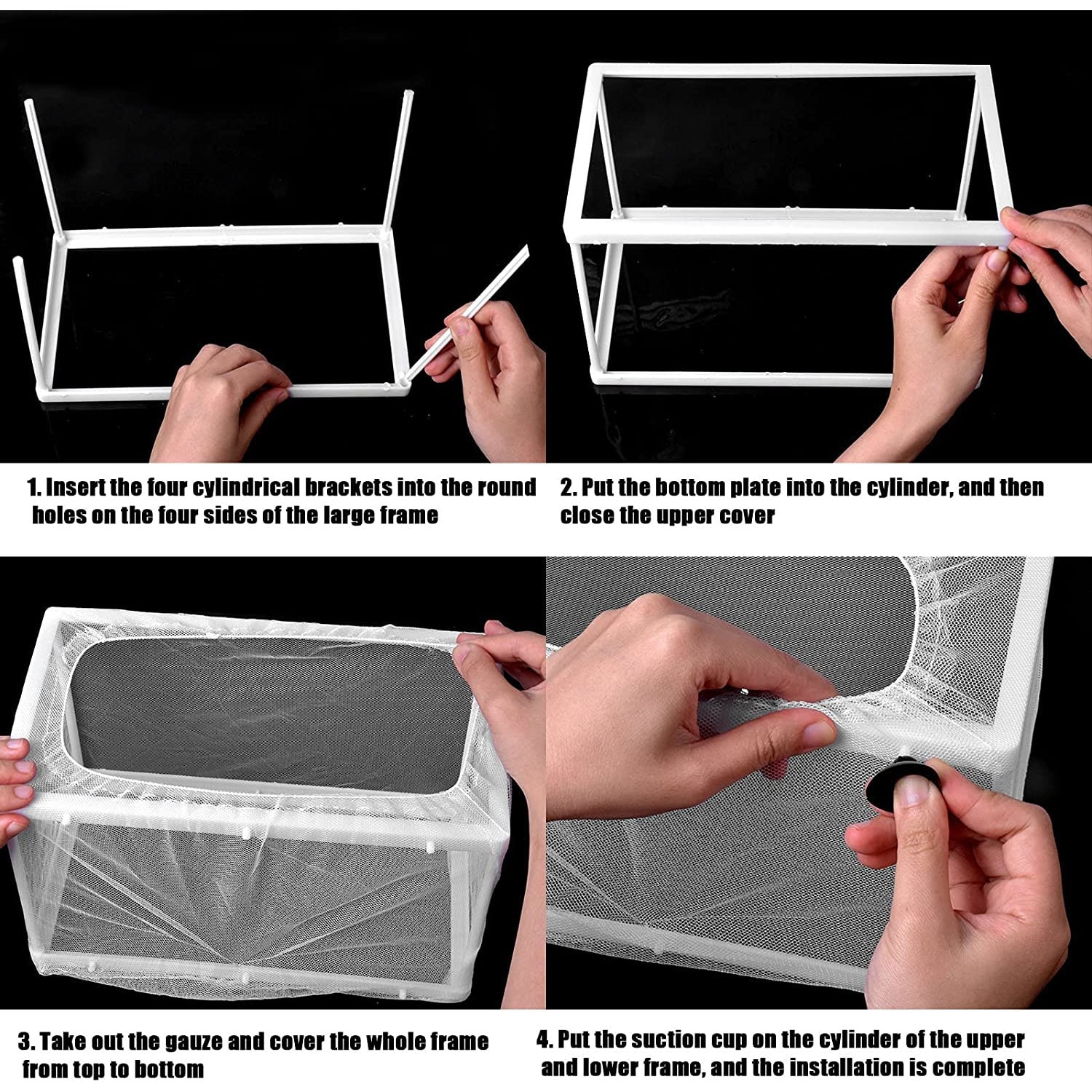 Cutie reproducere pesti acvariu, Plastic, 26x15.5x15 cm, Transparent ...