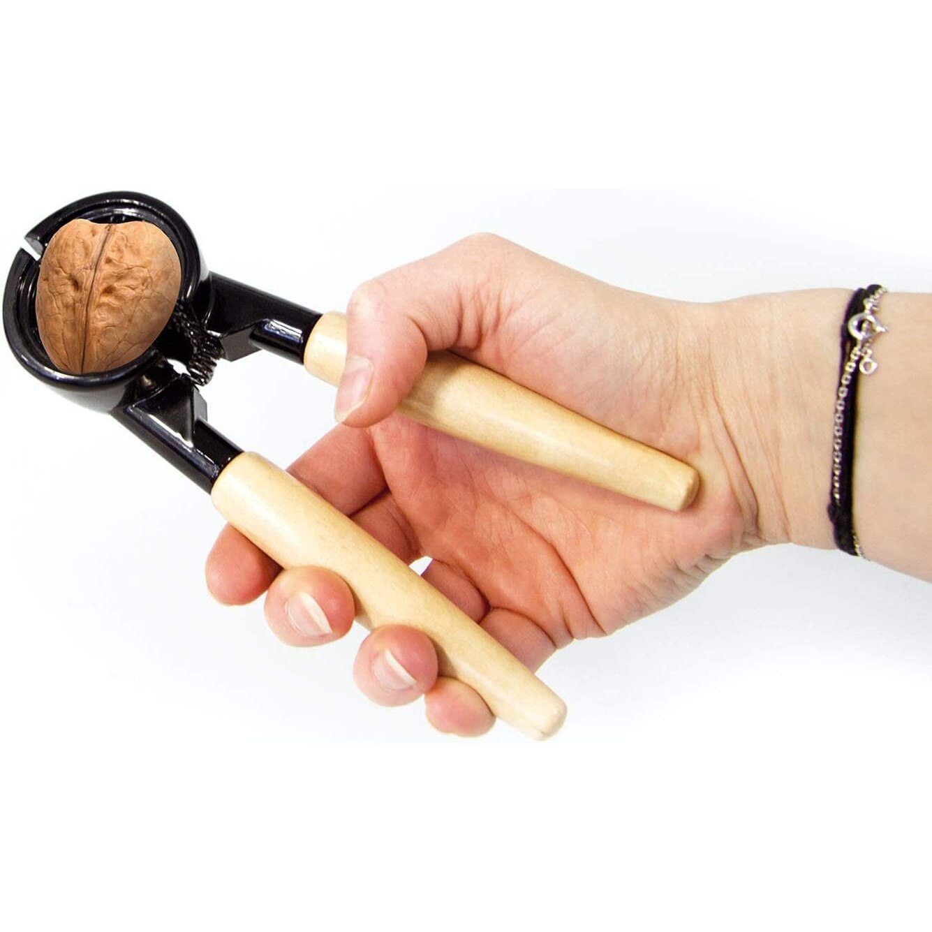 Spargator nuci, Aluminiu, 182 x 85 x 65 cm, Negru/Natural - eMAG.ro