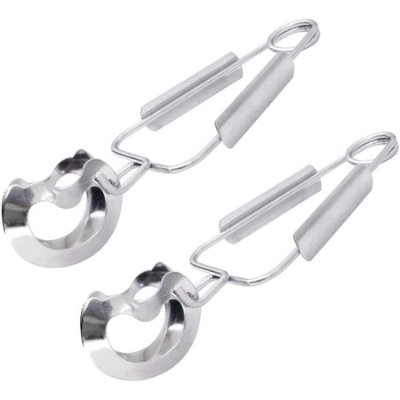 Set de 2 clesti pentru melci, Inox, 16x3.5cm, Argintiu - eMAG.ro
