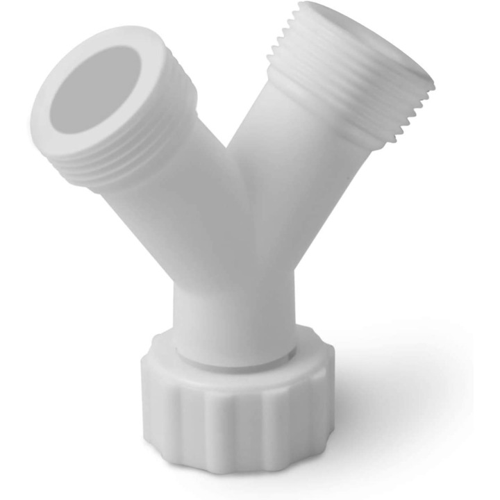Conector dublu Y, PVC, Universal, 3/4, Alb - eMAG.ro