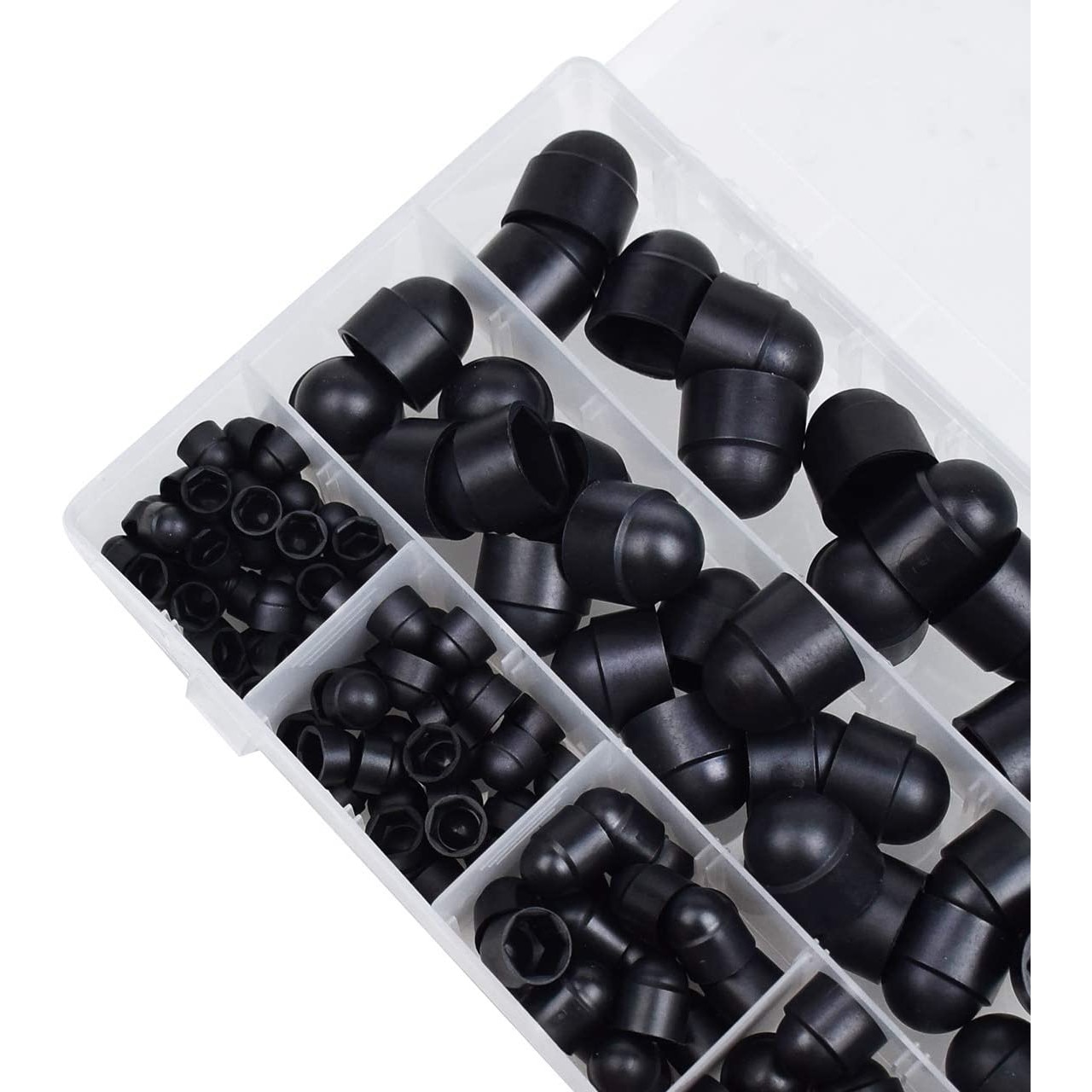 Set 145 buc suruburi, Plastic/Cauciuc, Cu cap hexagonal, M4 M5 M6 M8 ...