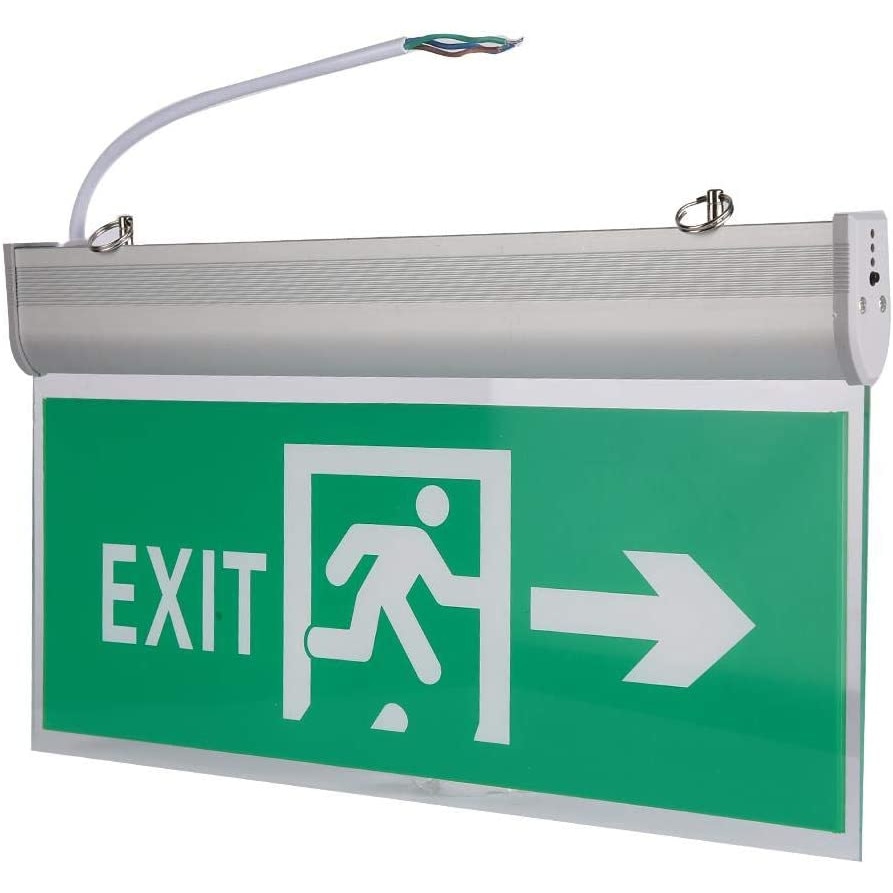 Indicator iesire de urgenta, Acril, Lumina LED, 200 x 360 mm, Verde ...