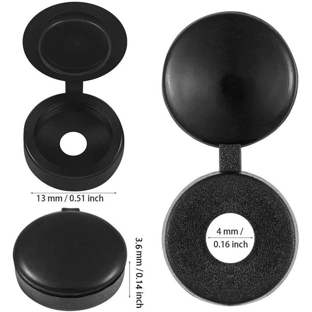 Set 200 capace suruburi, Plastic, Alb/Negru - eMAG.ro