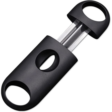 Cutter portabil pentru trabucuri, Plastic/Inox, 37 x 100mm, Negru - eMAG.ro