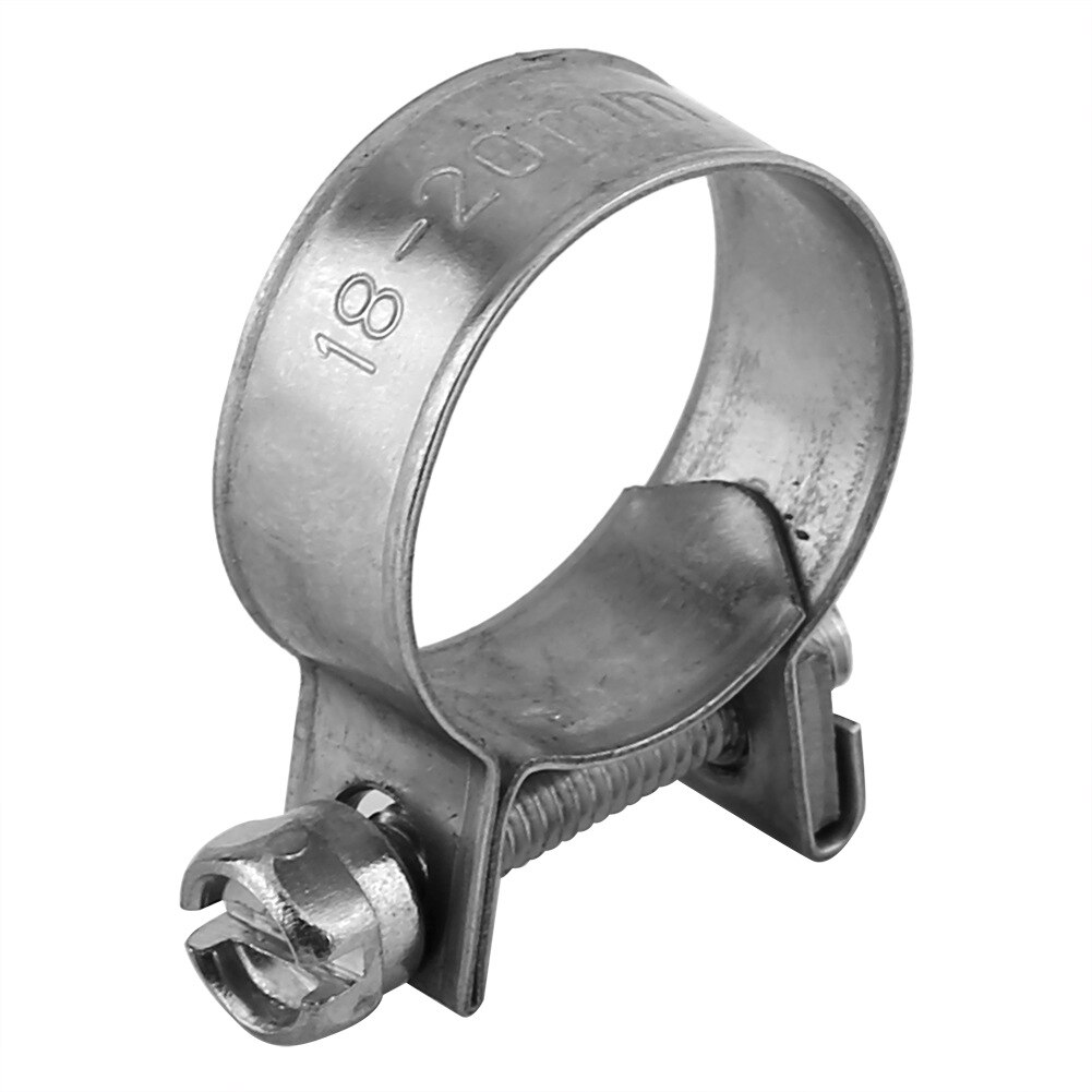 Set 10 cleme de furtun, Inox, 18-20 mm, Argintiu - eMAG.ro