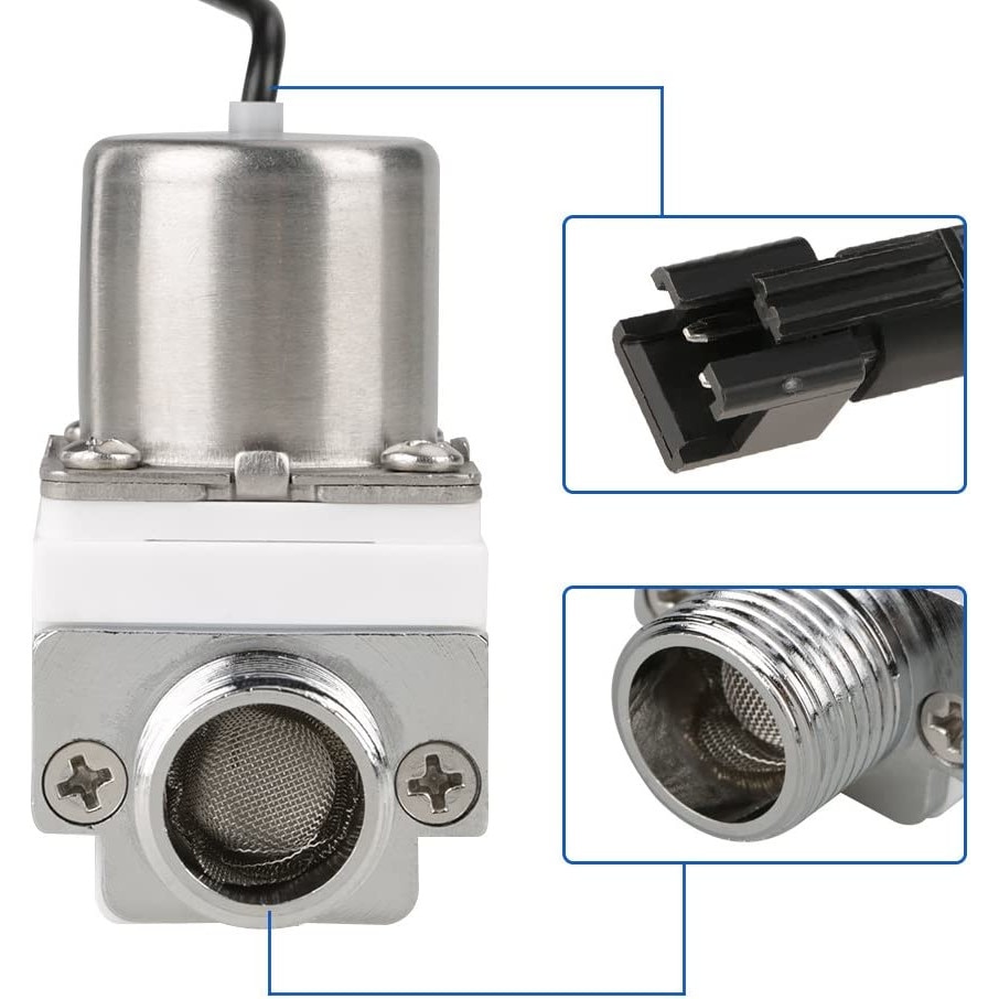 Electrovalva irigare, 1/2", 4.5 V, Plastic, Alb - eMAG.ro