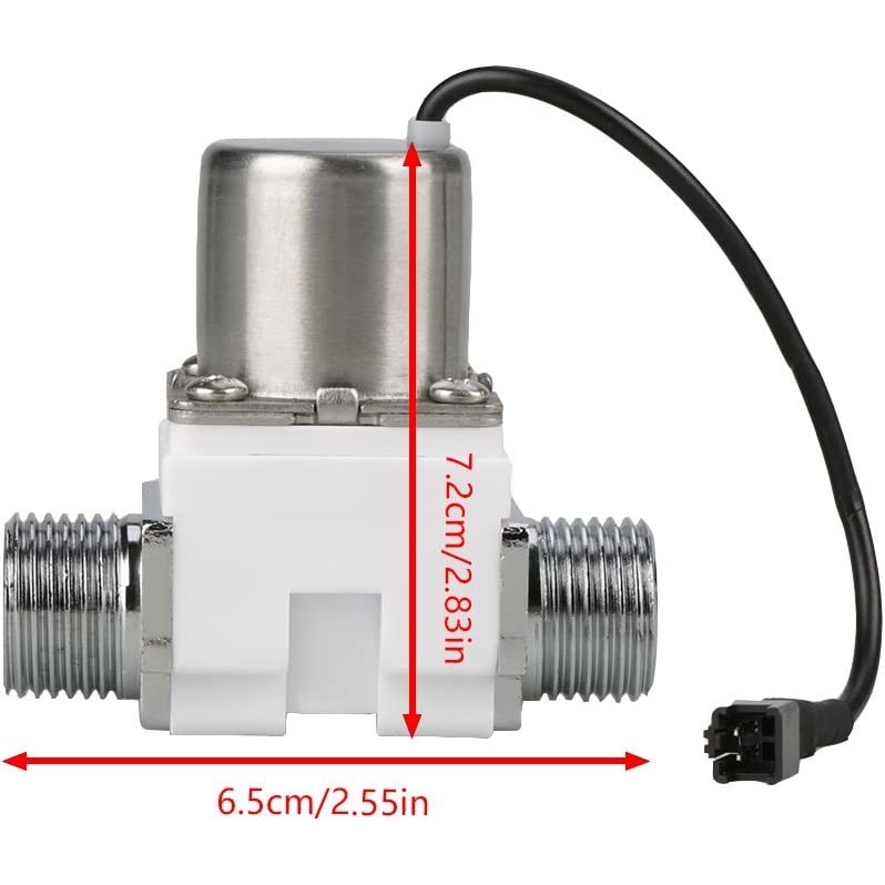 Electrovalva irigare, 1/2", 4.5 V, Plastic, Alb - eMAG.ro