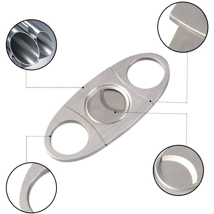 Cutter dublu trabuc, Inox, 40 x 91 mm, Argintiu - eMAG.ro