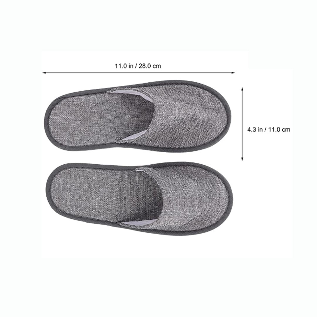 Set 10 perechi papuci spa/hotel, Bumbac/In, De unica folosinta, 28 x 11 ...