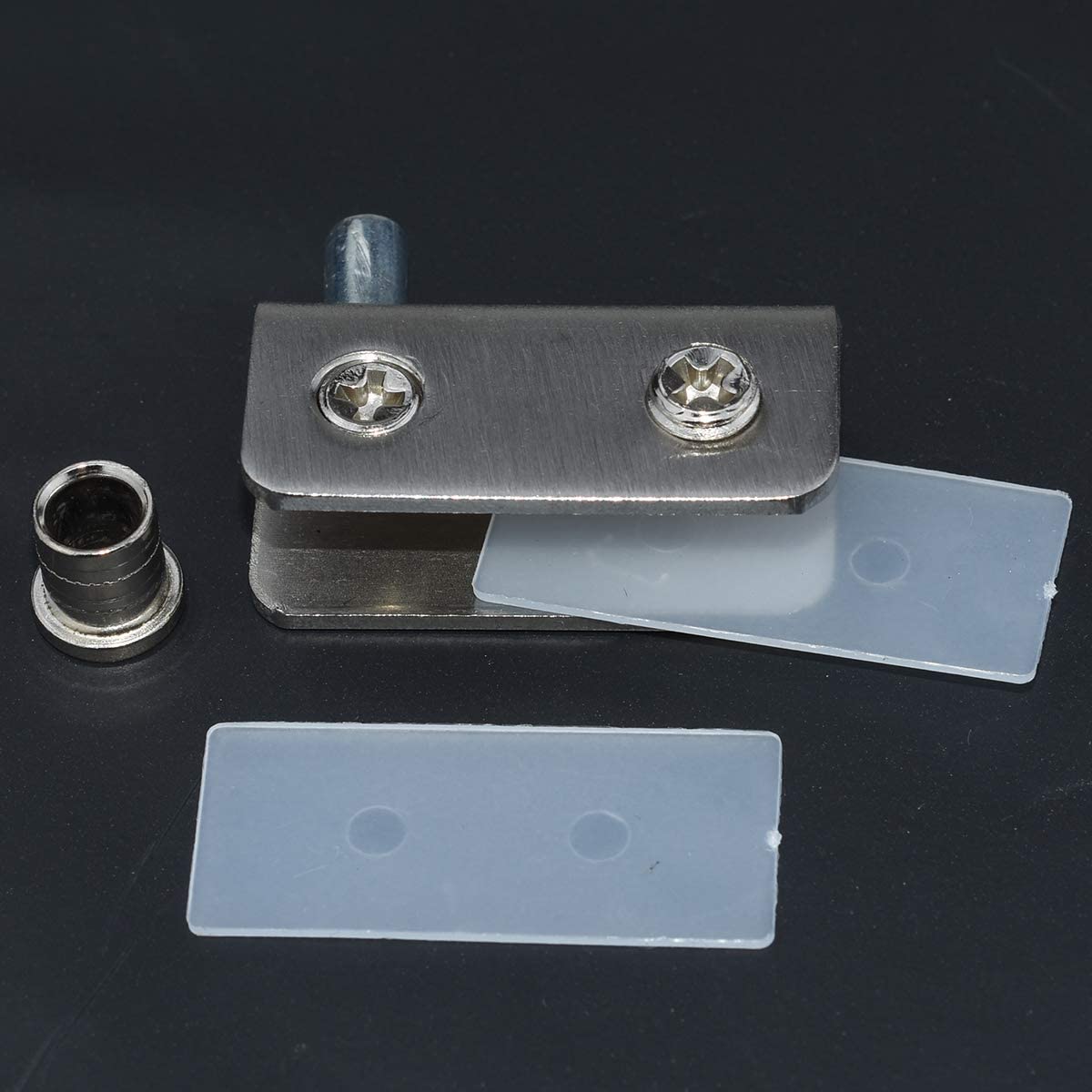 Set 4 balamale pentru usi din sticla, Inox, Pentru sticla de 5-8 mm ...