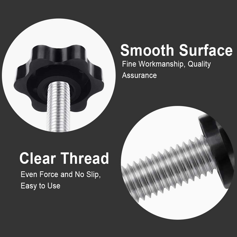 Set 15 suruburi cu stea, 40mm, Plastic, Negru - eMAG.ro