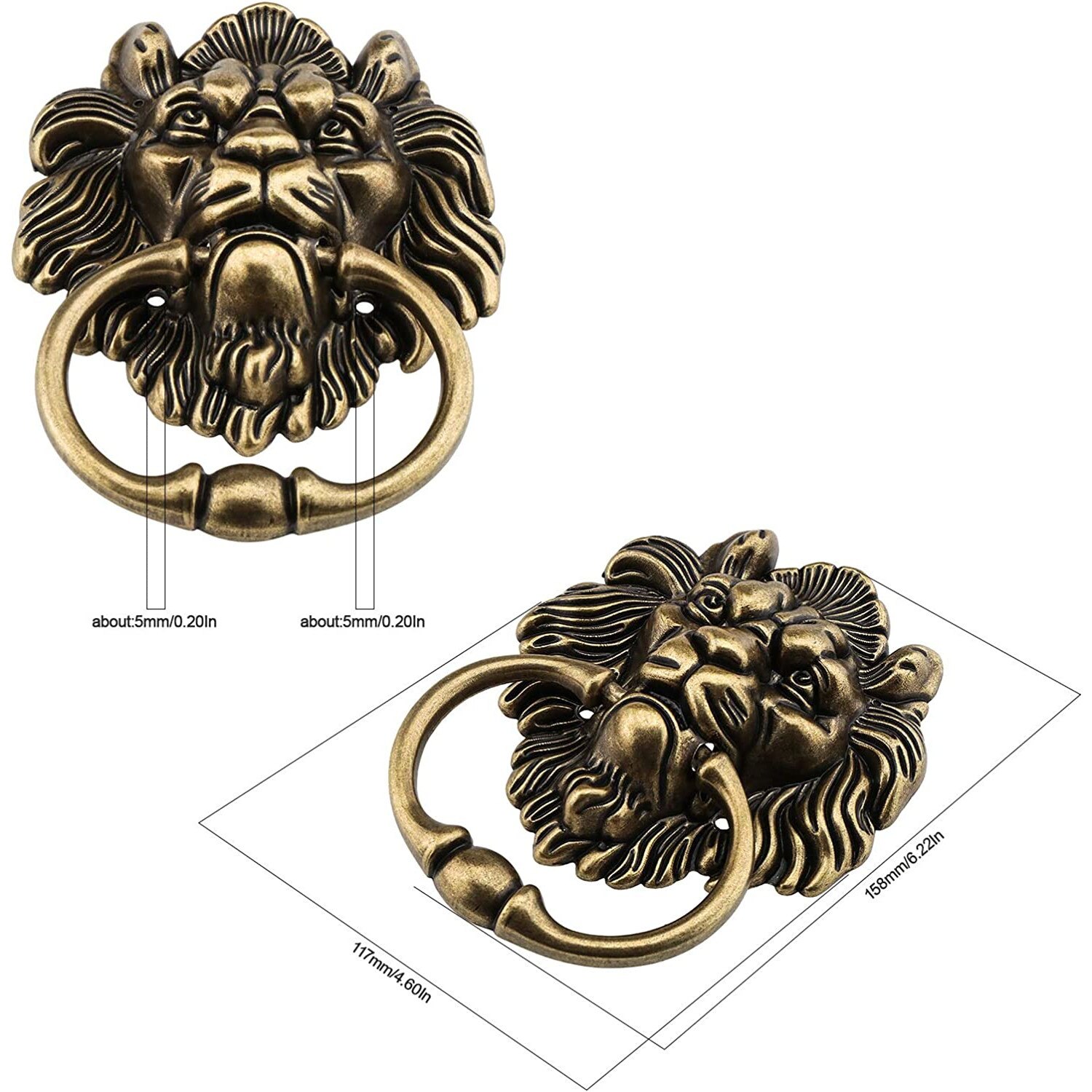 Feronerie de tragere pentru usa glisanta, Aliaj, 30 cm, Auriu - eMAG.ro