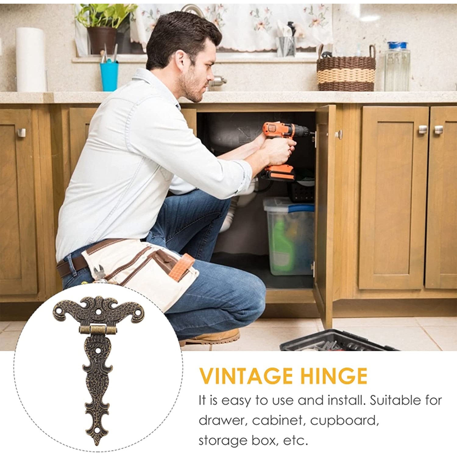 Set 4 balamale retro, Aliaj, 69 x 113 cm, Bronz - eMAG.ro