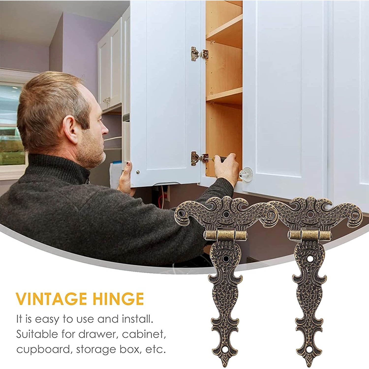 Set 4 balamale vintage, 113x69mm, Aliaj de zinc, Alama - eMAG.ro